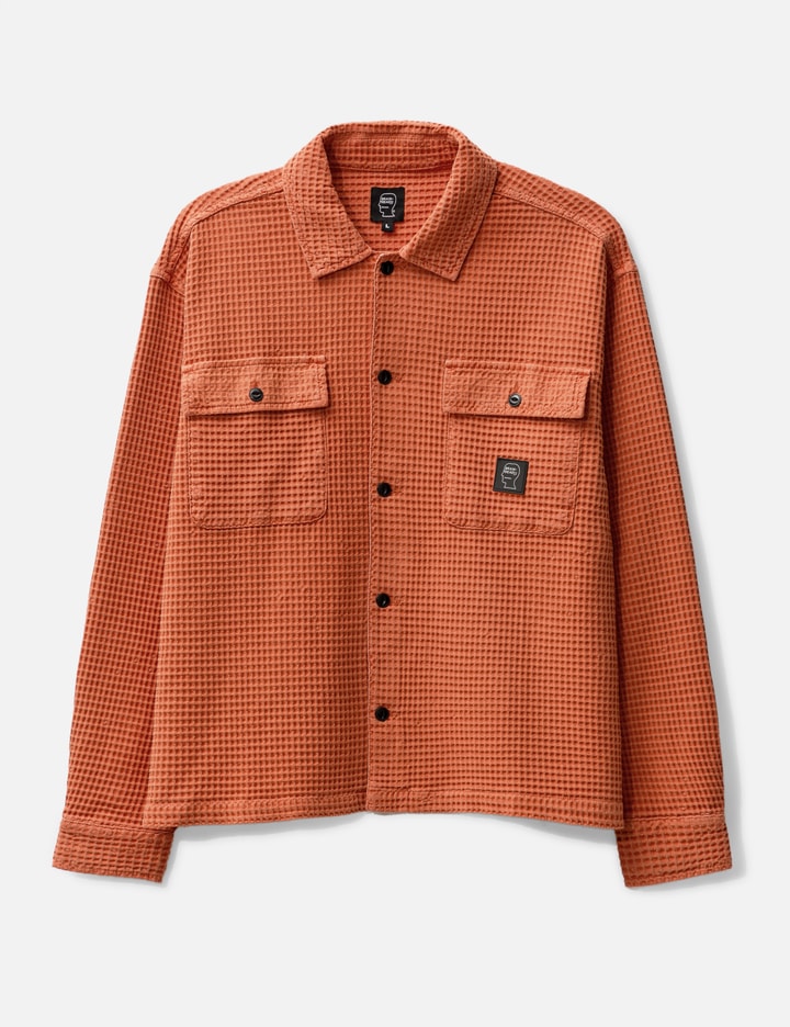 Brain Dead - WAFFLE BUTTON FRONT SHIRT | HBX