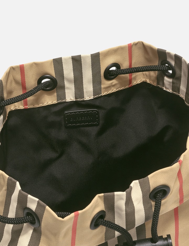 Burberry - Icon Stripe Nylon Drawcord Pouch | HBX