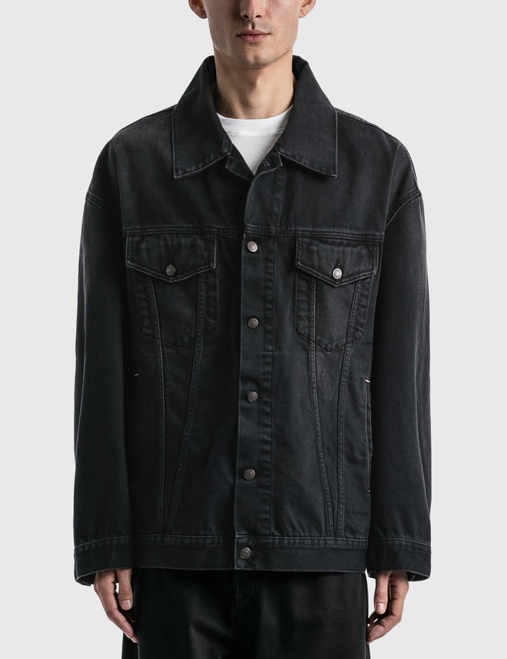 Acne Studios - Morris Washed Out Black Denim Jacket | HBX - Globally ...