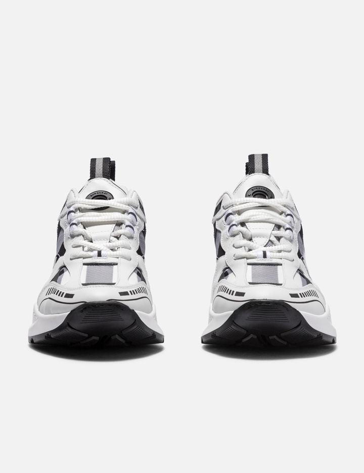 Burberry - Check And Leather Sneakers | HBX