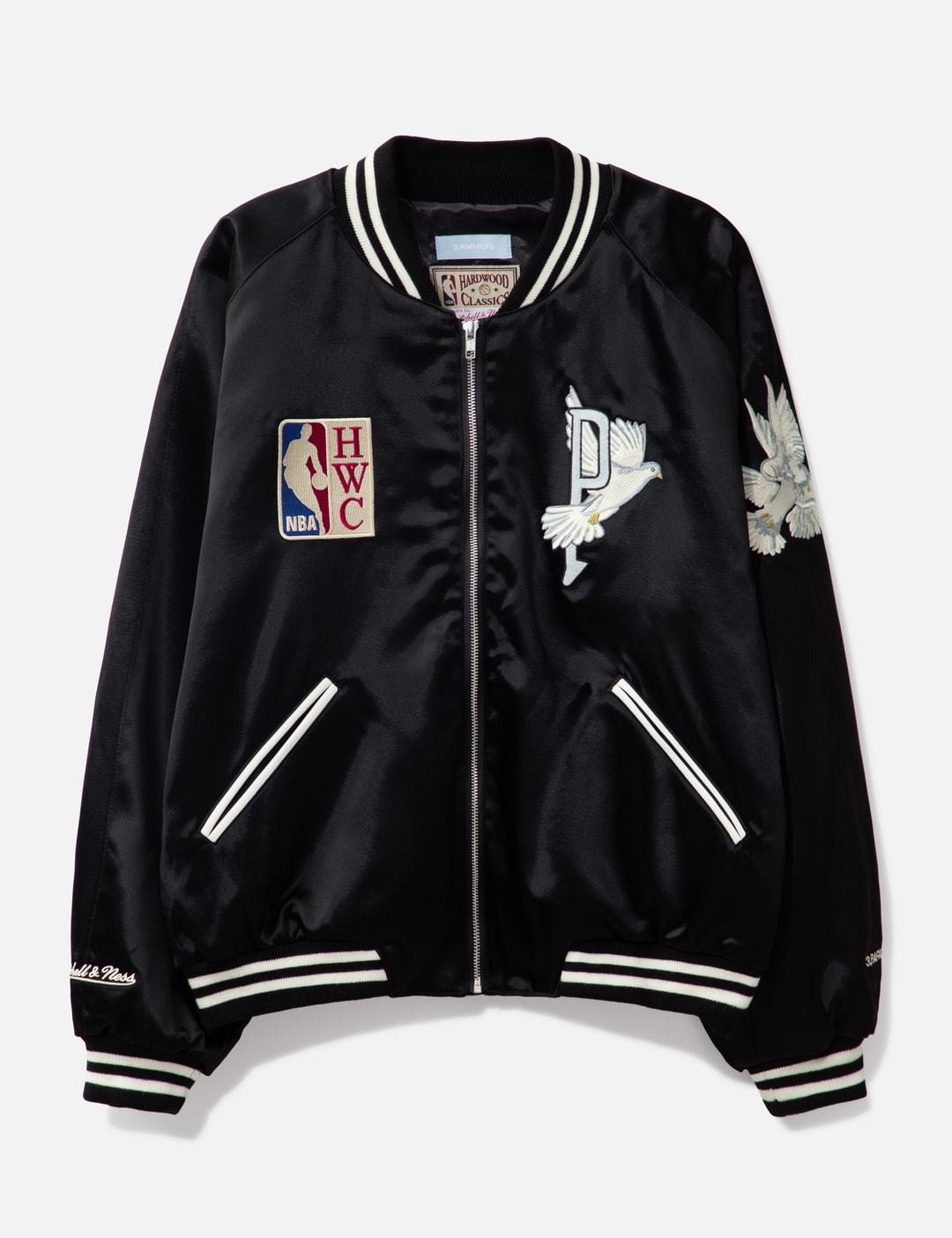 3.Paradis - 3.PARADIS x MITCHELL & NESS x NBA PARADIS VARSITY JACKET | HBX