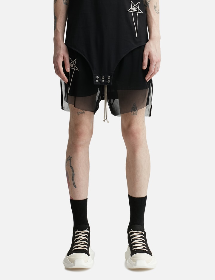 Rick Owens - Rick Owens X Champion Mesh Dolphin Boxers | HBX - Globally ...
