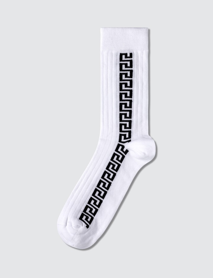 Versace - Greek Key Socks | HBX - Globally Curated Fashion and ...