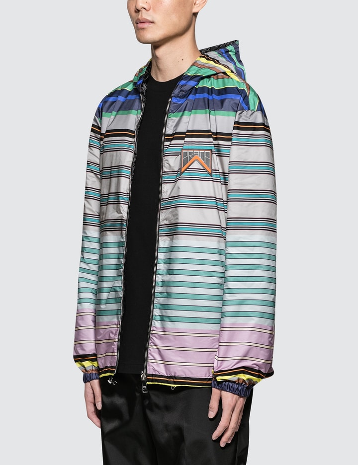 Prada - Stripe Nylon Jacket | HBX - HYPEBEAST 為您搜羅全球潮流時尚品牌