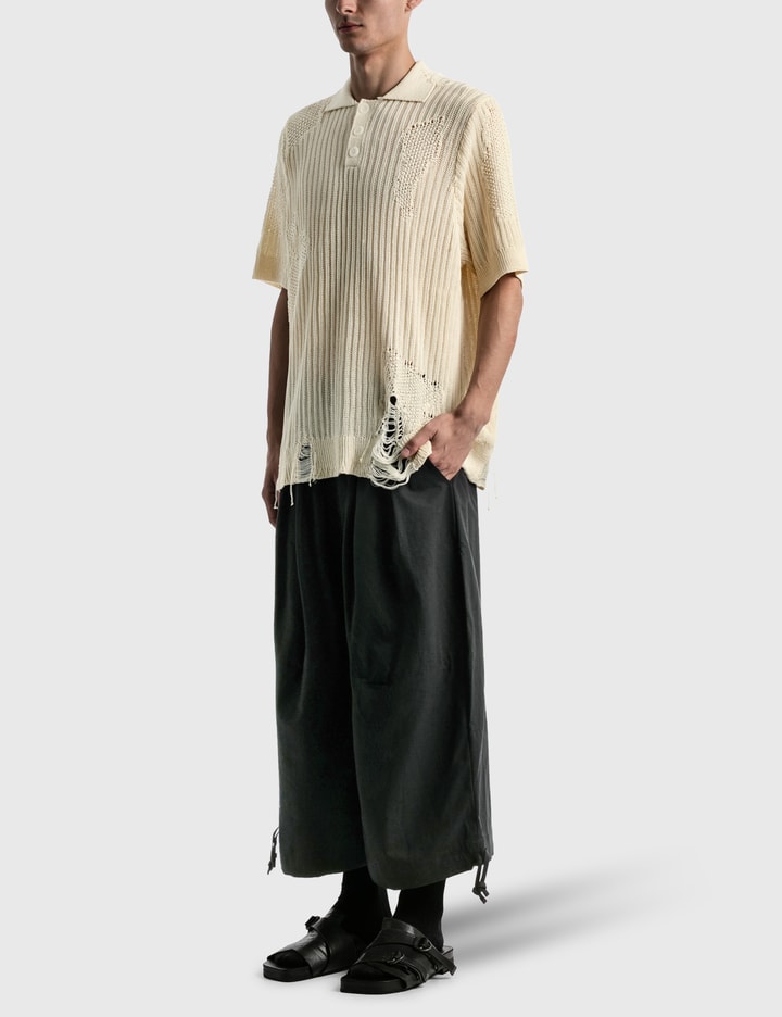 Professor.E - Distressed Polo | HBX - Globally Curated Fashion and Lifestyle by Hypebeast