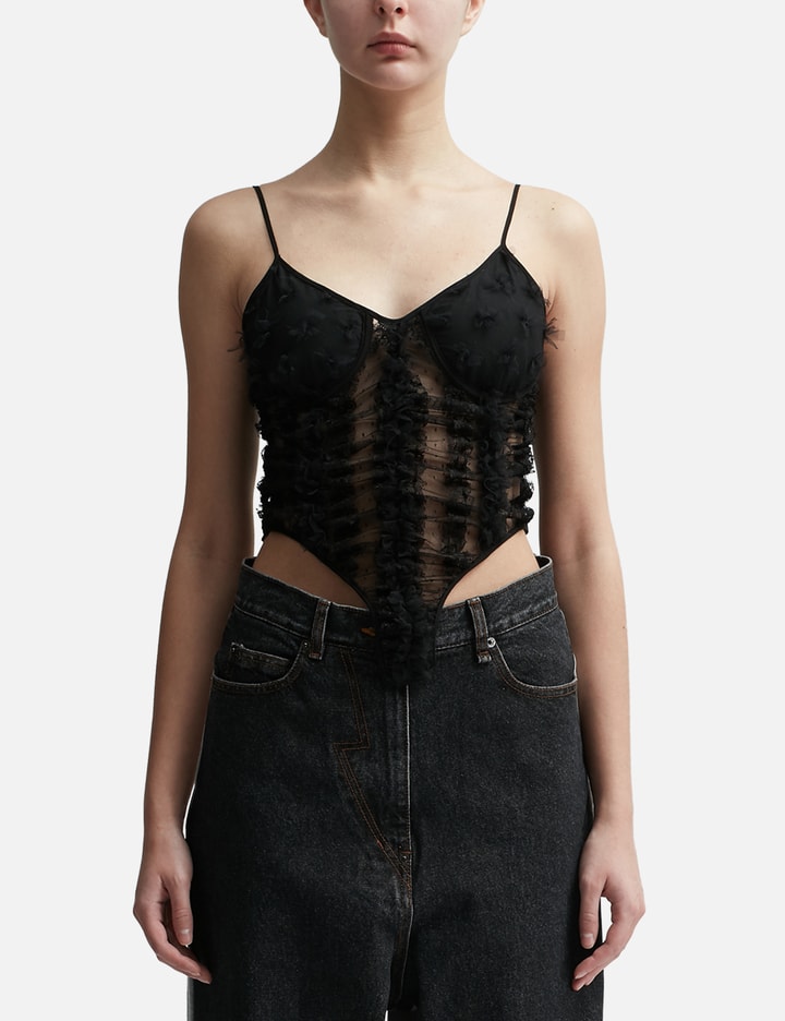 pushBUTTON - Lace Corset Top | HBX
