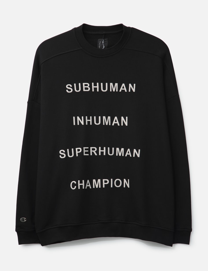 Rick Owens - Rick Owens x Champion Jumbo Sweat W Subhuman Inhuman ...