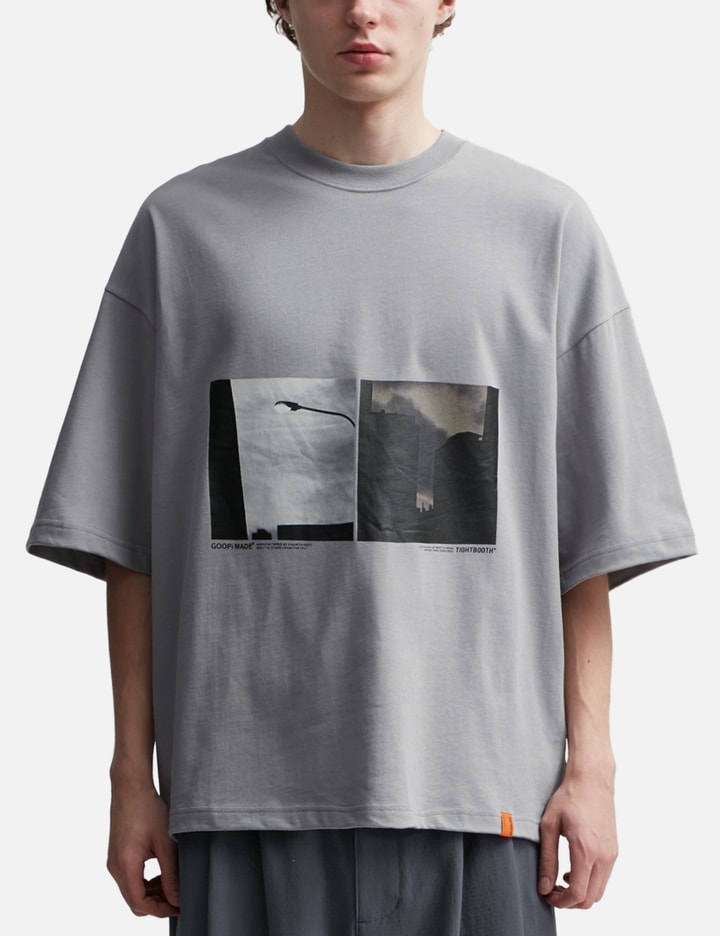 GOOPiMADE - "GMT-01T" Super Wide Logo T-Shirt | HBX