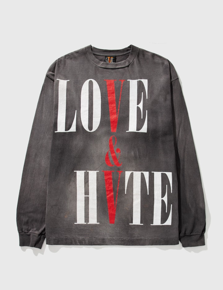 Saint Michael X Vlone Love & Hate T-shirt In Black | ModeSens
