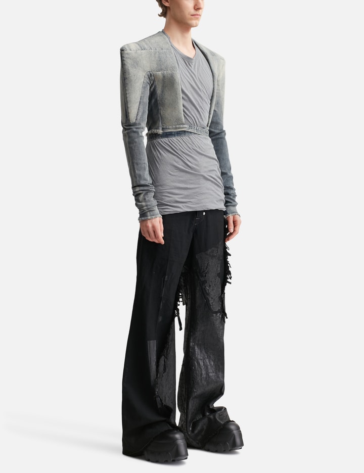 Rick Owens Tight Jacket - Slim 14oz Japanese indigo denim jacket, stone ...