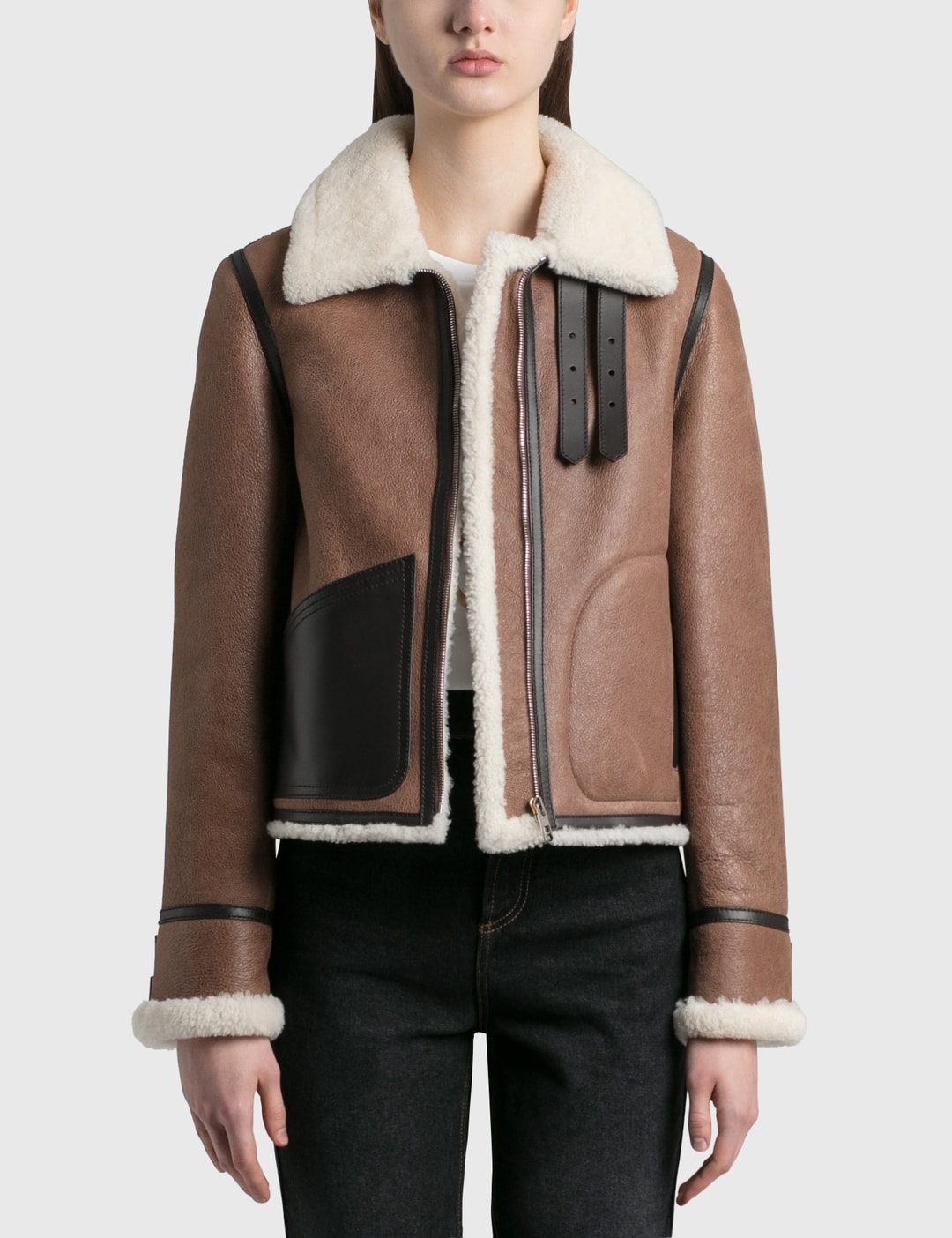 Loewe - Shearling Aviator Jacket | HBX