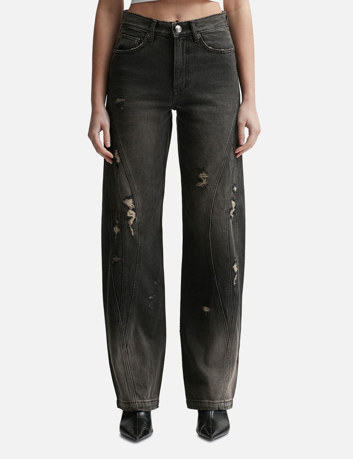Lesugiatelier - DAMAGED DENIM JEANS | HBX