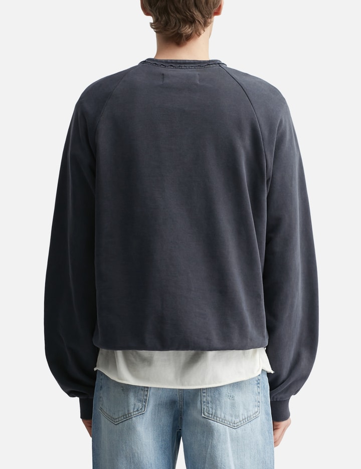 Tonywack Garment Dyed Zip Sweatshirt - Faded black reverse-weave half ...