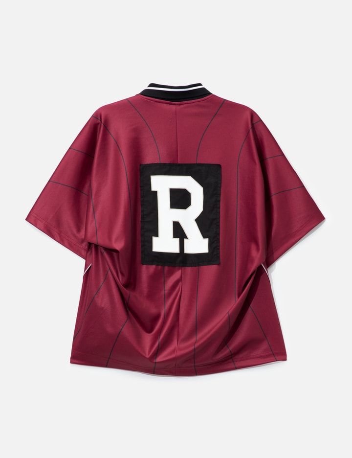 Protocol-Index Fake Shoulder Referee Football Jersey - 버건디 스트라이프 메시 축구 ...
