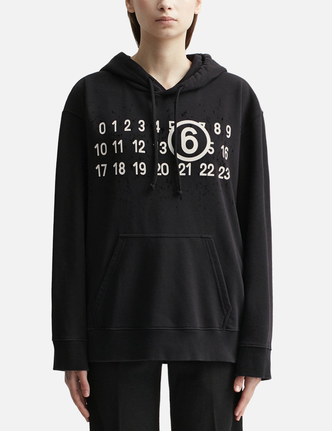 MM6 Maison Margiela - Number Logo Hoodie | HBX