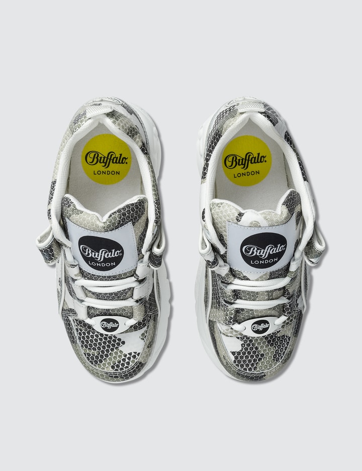 Buffalo London - Buffalo Classic White Low-Top Camouflage Platform ...