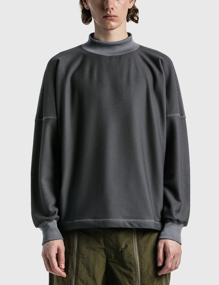 POLIQUANT - The Double-Face Waffle & Brushed Mesh Pullover | HBX ...
