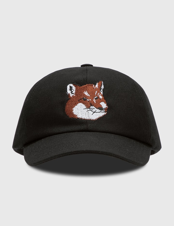 Maison Kitsuné - Large Fox Head Embroidered 6P Cap | HBX - Globally ...