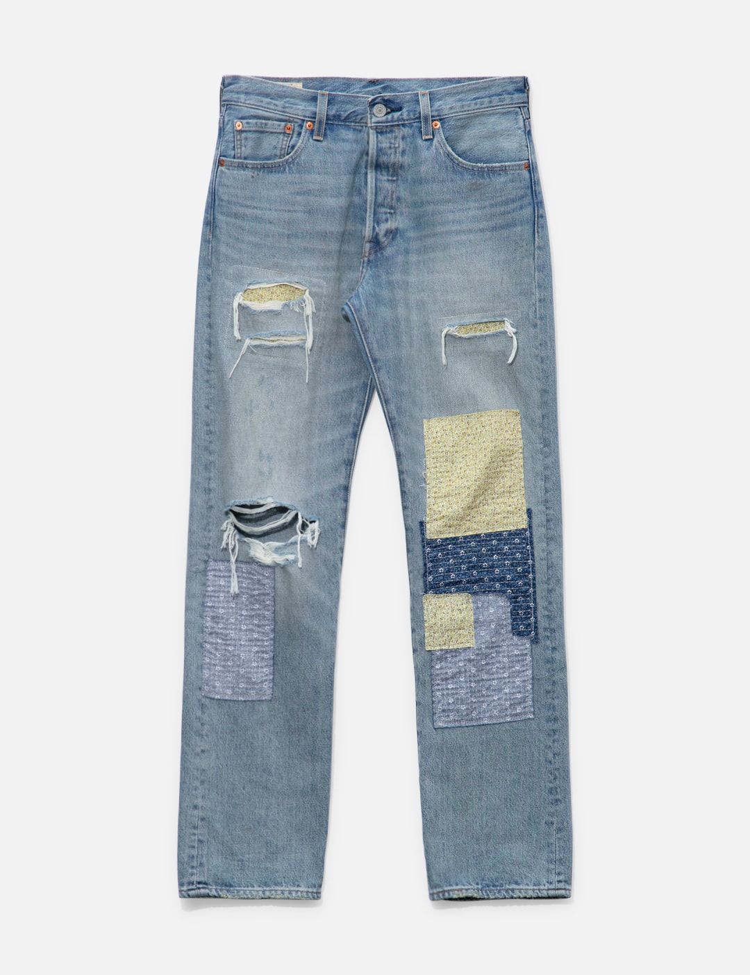 Levi's - Levi's 150th Anniversary Patchwork Jeans | HBX - Globally ...