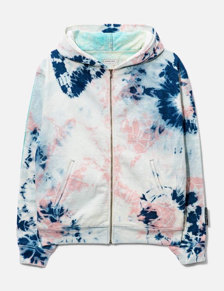 Kapital - KAPITIAL TIE-DYED JACKET WITH REAR NYLON PANEL | HBX