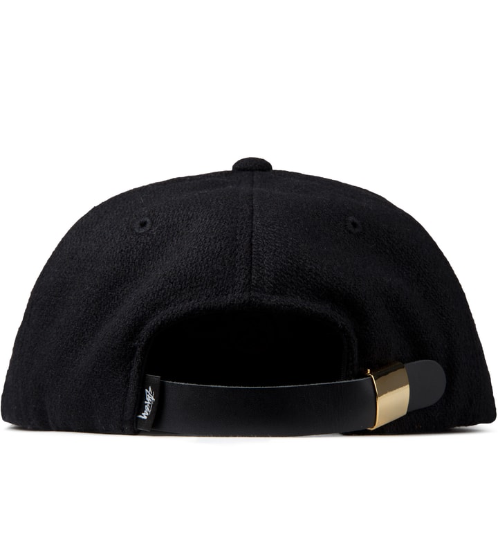 Stüssy - Black Wool & Croc Arch Cap | HBX - Globally Curated Fashion ...