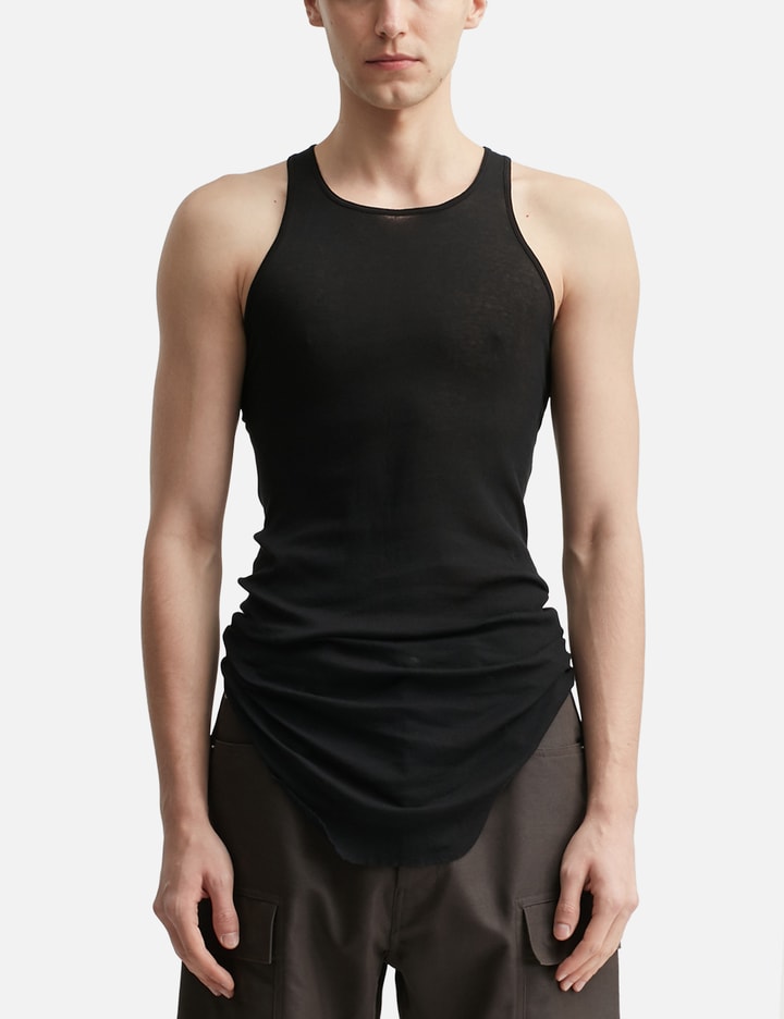 Rick Owens Basic Rib Tank - Lightweight organic cotton tank with raw ...