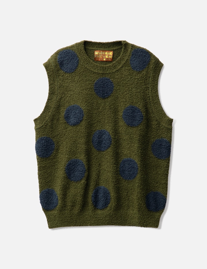 Brain Dead - TEDDY FUR DOT KNIT SWEATER VEST | HBX