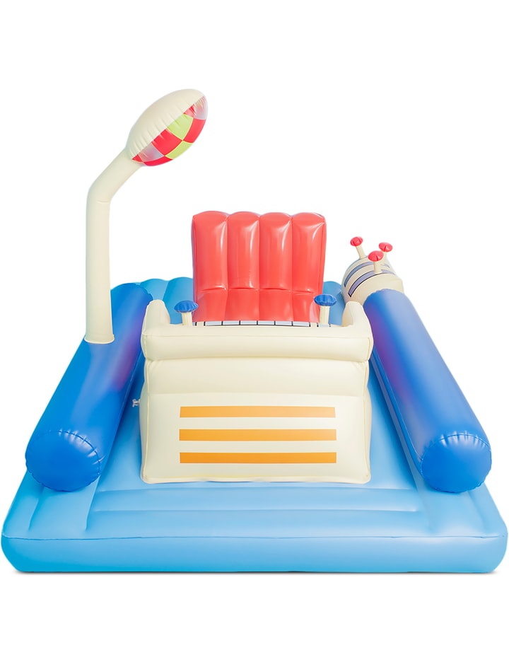 Ding Dong Takuhaibin X Doraemon - Blue Time Machine Inflatable Floats ...