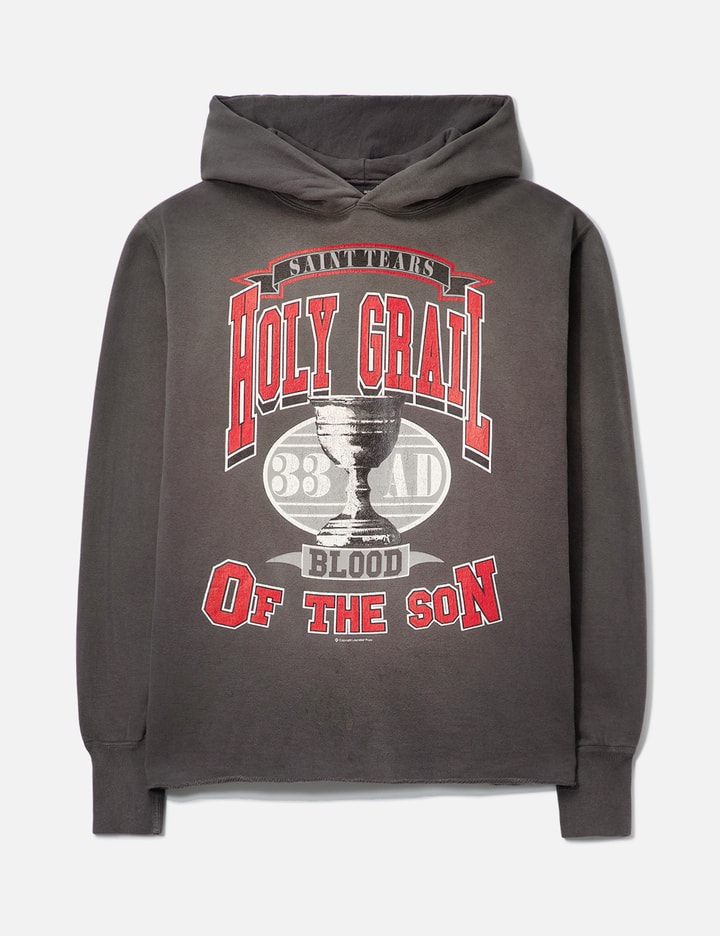 Saint Michael Denim Tears Holy Grail Hoodie - Brand-new gray 100% ...