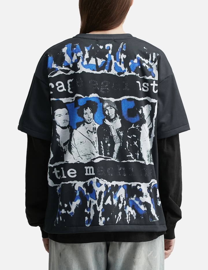 TOLQ Trompe L'Oeil Scratch T-Shirt - Japanese-made black graphic tee ...