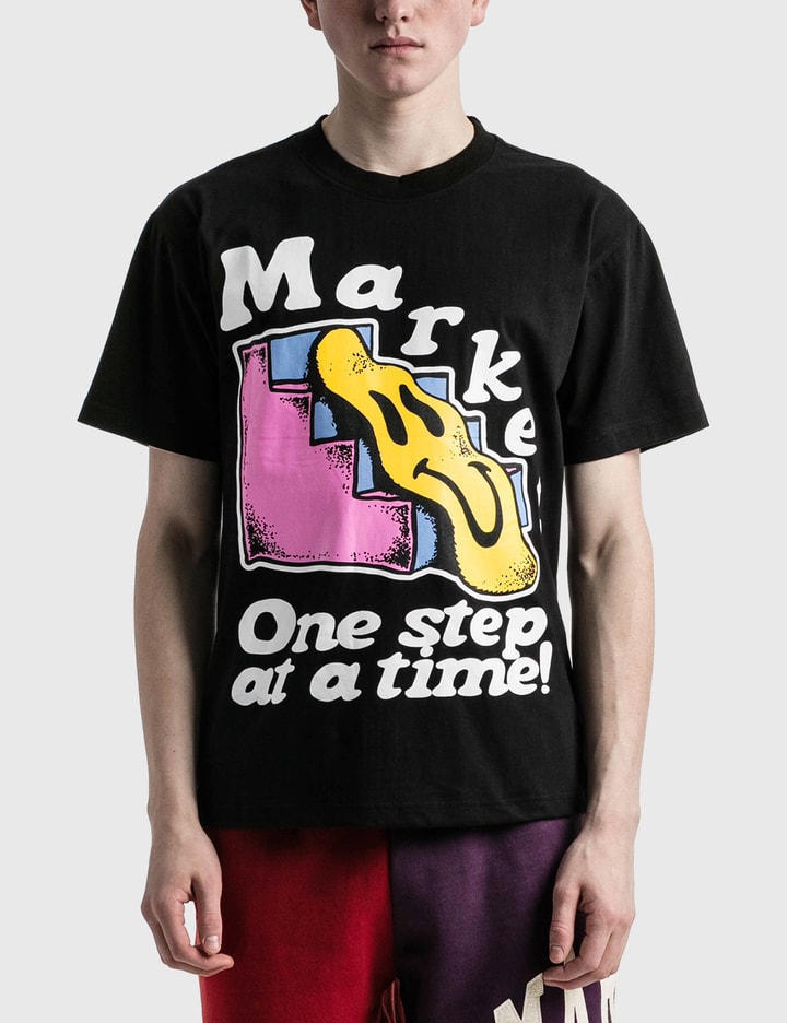 Market - Smiley One Step At A Time T-shirt | HBX - Globally Curated ...