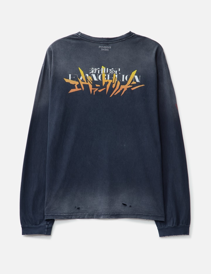 Protocol-Index Neon Genesis Evangelion Overdyed Vintage Long Sleeve ...