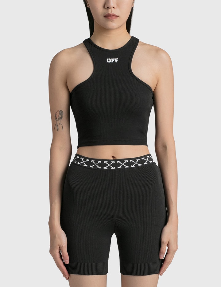 Off-White™ - Off Stamp Ribbed Rowing Top | HBX - Globally Curated ...