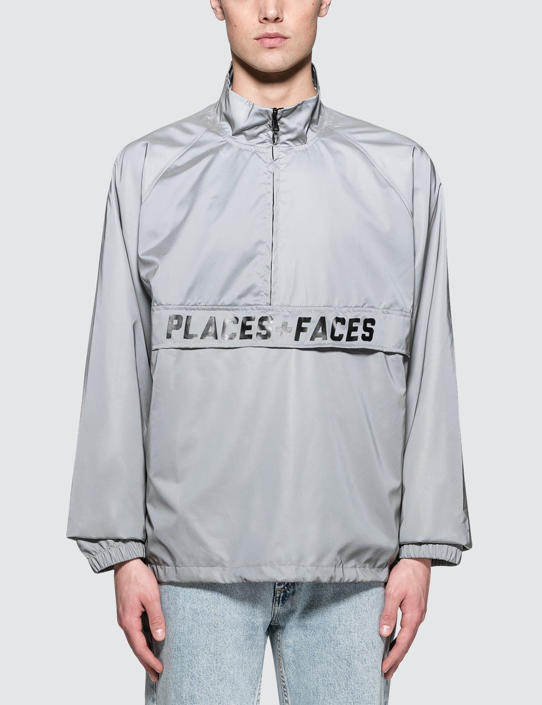 Places + Faces - Reflective Zip Up | HBX - Globally Curated Fashion and ...