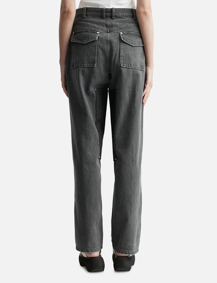 Private Policy - WASHED DENIM PANEL JEANS | HBX