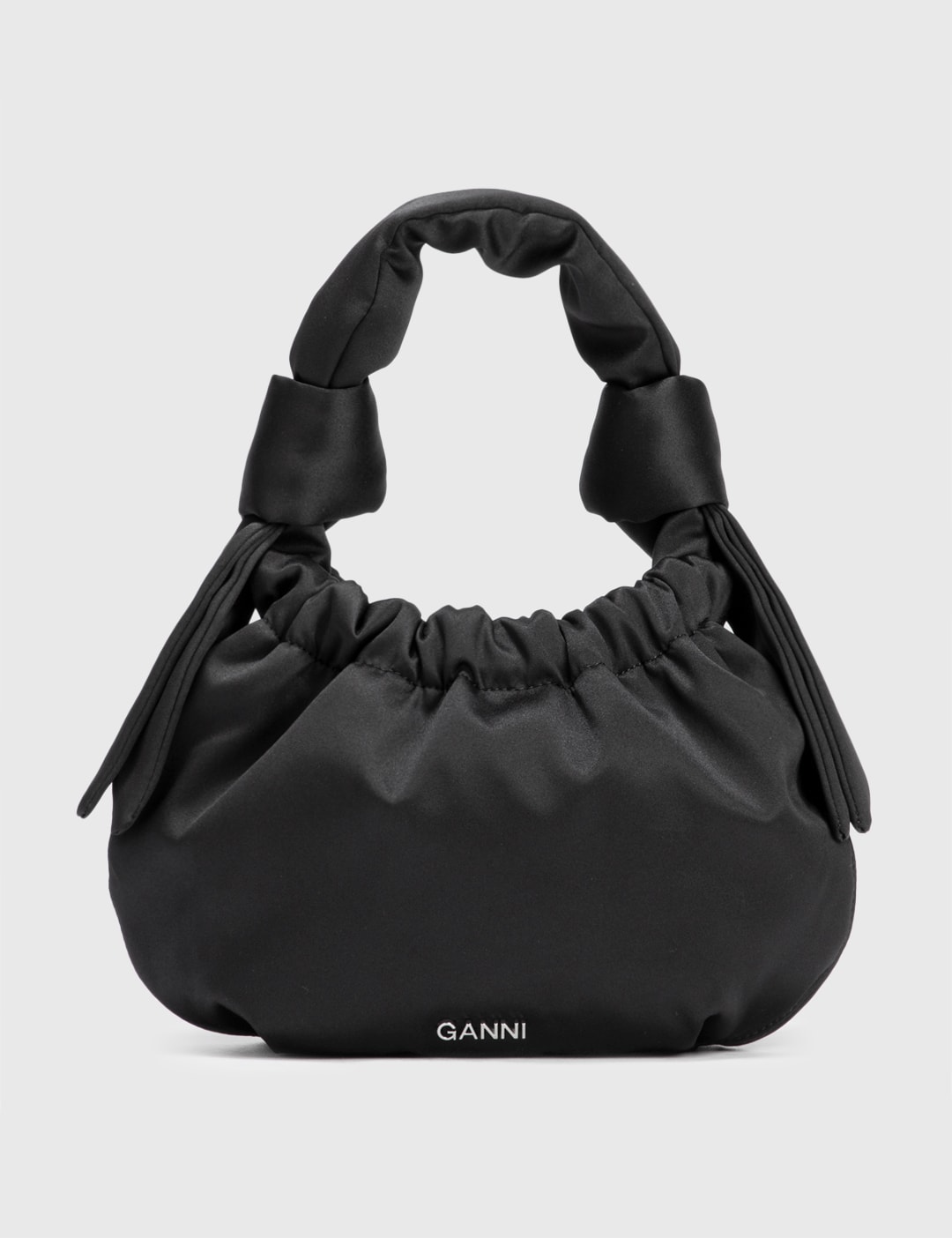 Ganni - Ganni Knotted Hobo Bag | HBX - Globally Curated Fashion and ...