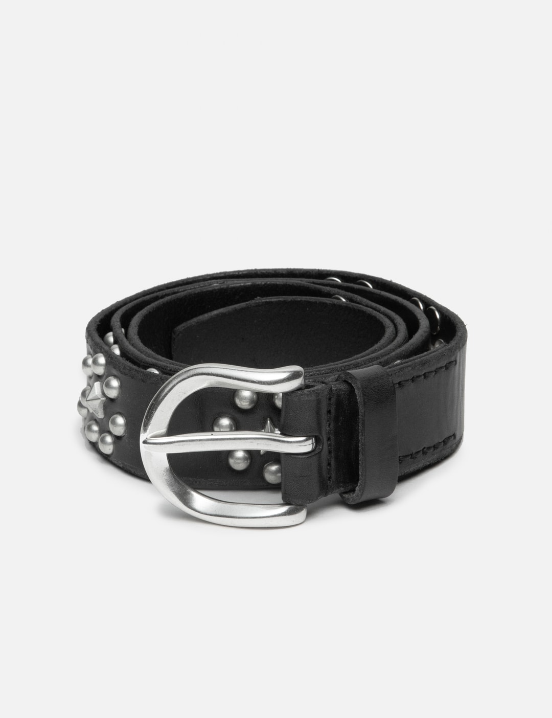Our Legacy Star Fall Belt - Black British bridle leather belt with ...