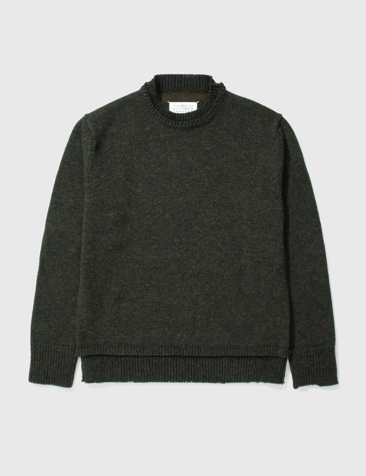 Maison Margiela - Layered Wool Blend Sweater | HBX - Globally Curated ...