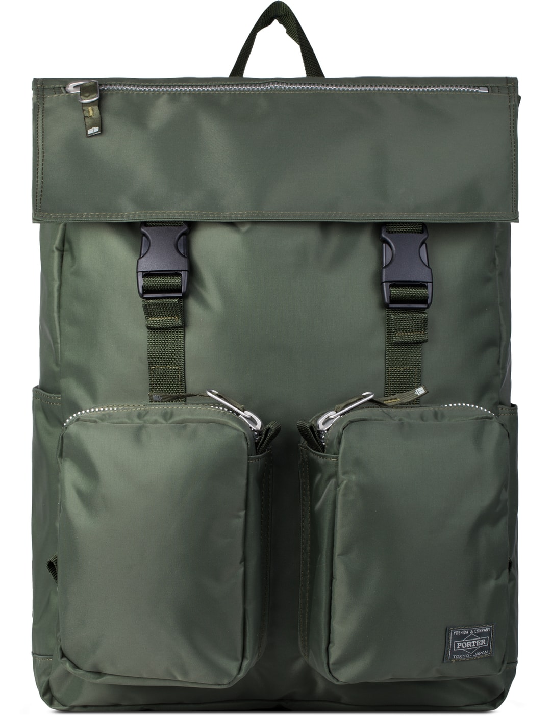 Head Porter - Olive Spirit Rucksack | HBX - Globally Curated Fashion ...