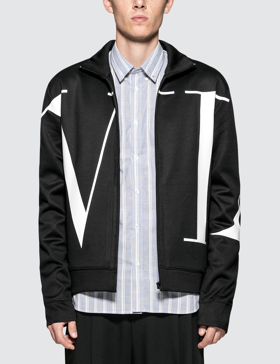 Valentino - VLTN Large Logo Zip Through Jacket | HBX