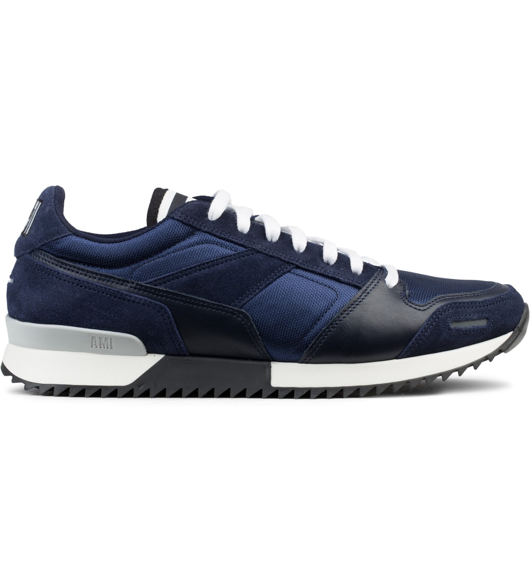 Ami - Navy Running Sneakers | HBX - Globally Curated Fashion and ...
