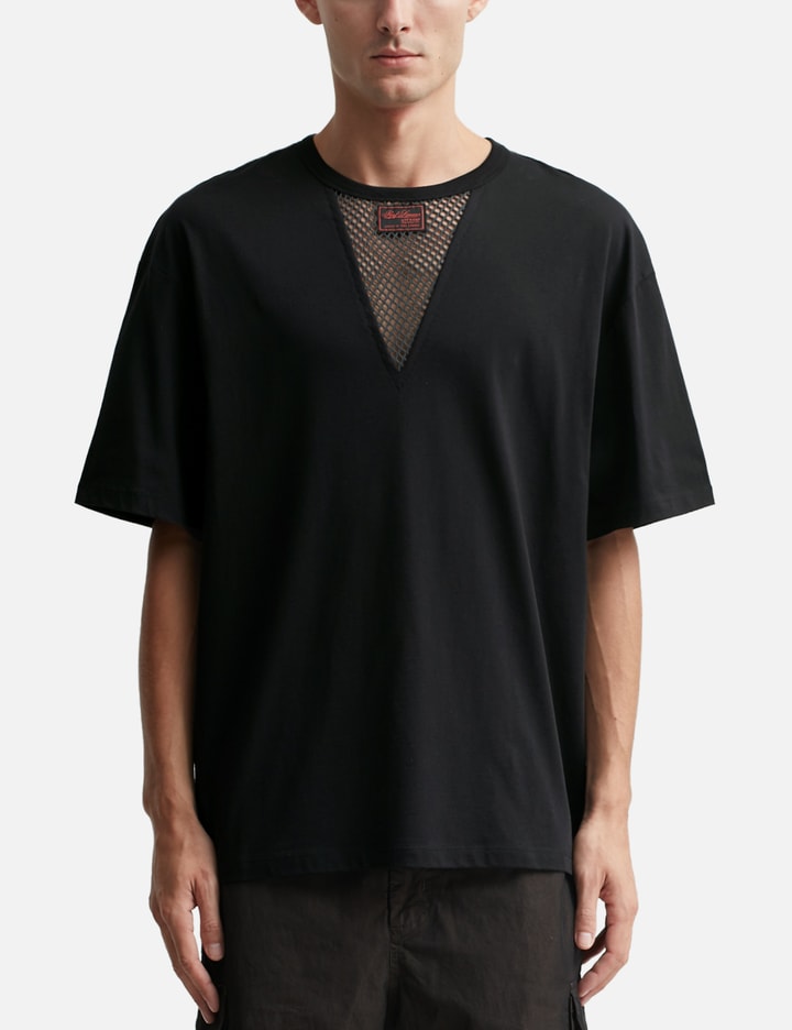 Raf Simons - T-SHIRT WITH NET INSERT | HBX
