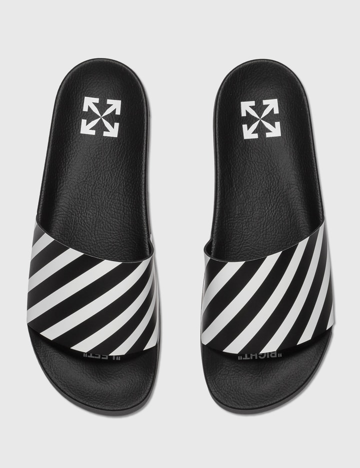 Off-White™ - Diagonal Sliders | HBX - Globally Curated Fashion and ...
