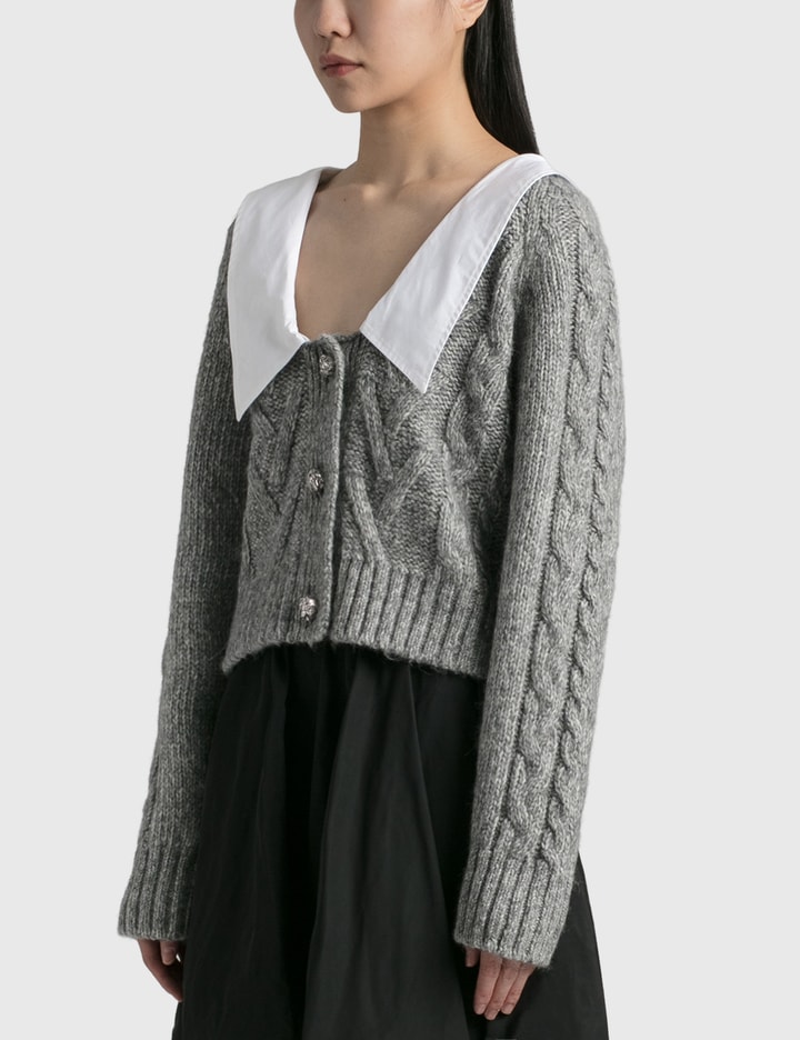 Ganni - Chunky Cable Cardigan | HBX