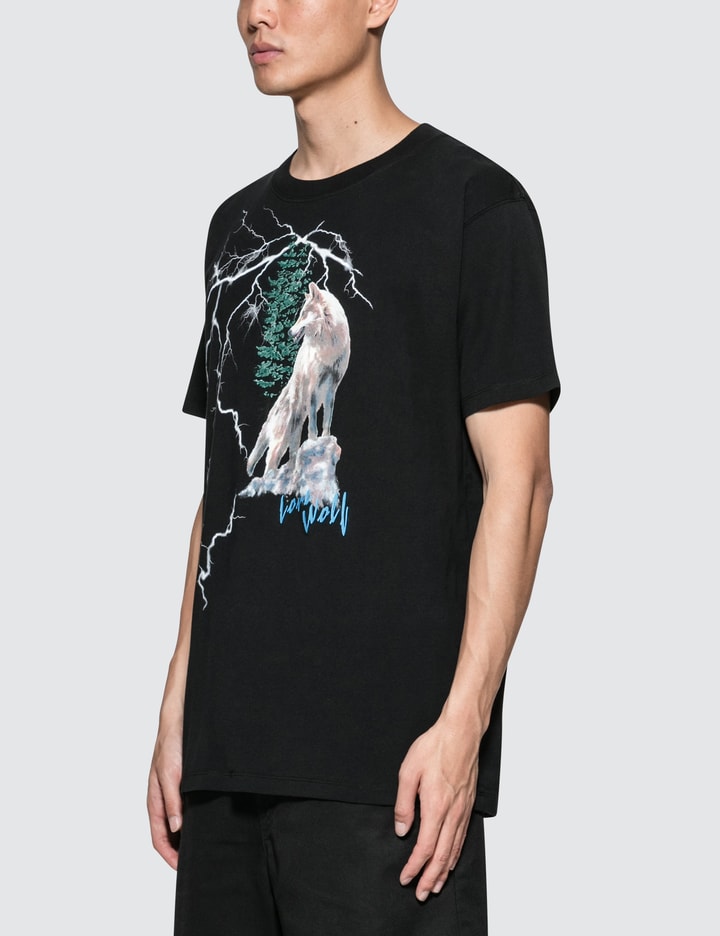 Marcelo Burlon - Wolf Lightning S/S T-Shirt | HBX - Globally Curated ...