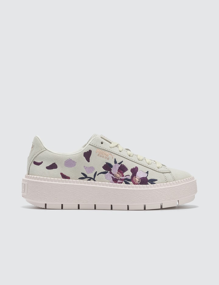 Puma - Suede Platform Trace Flowery | HBX - Globally Curated Fashion ...