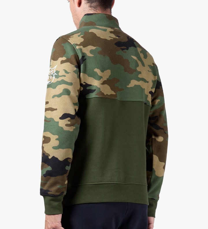 The Hundreds - Camo Dime Half-zip Sweater | HBX - Globally Curated ...