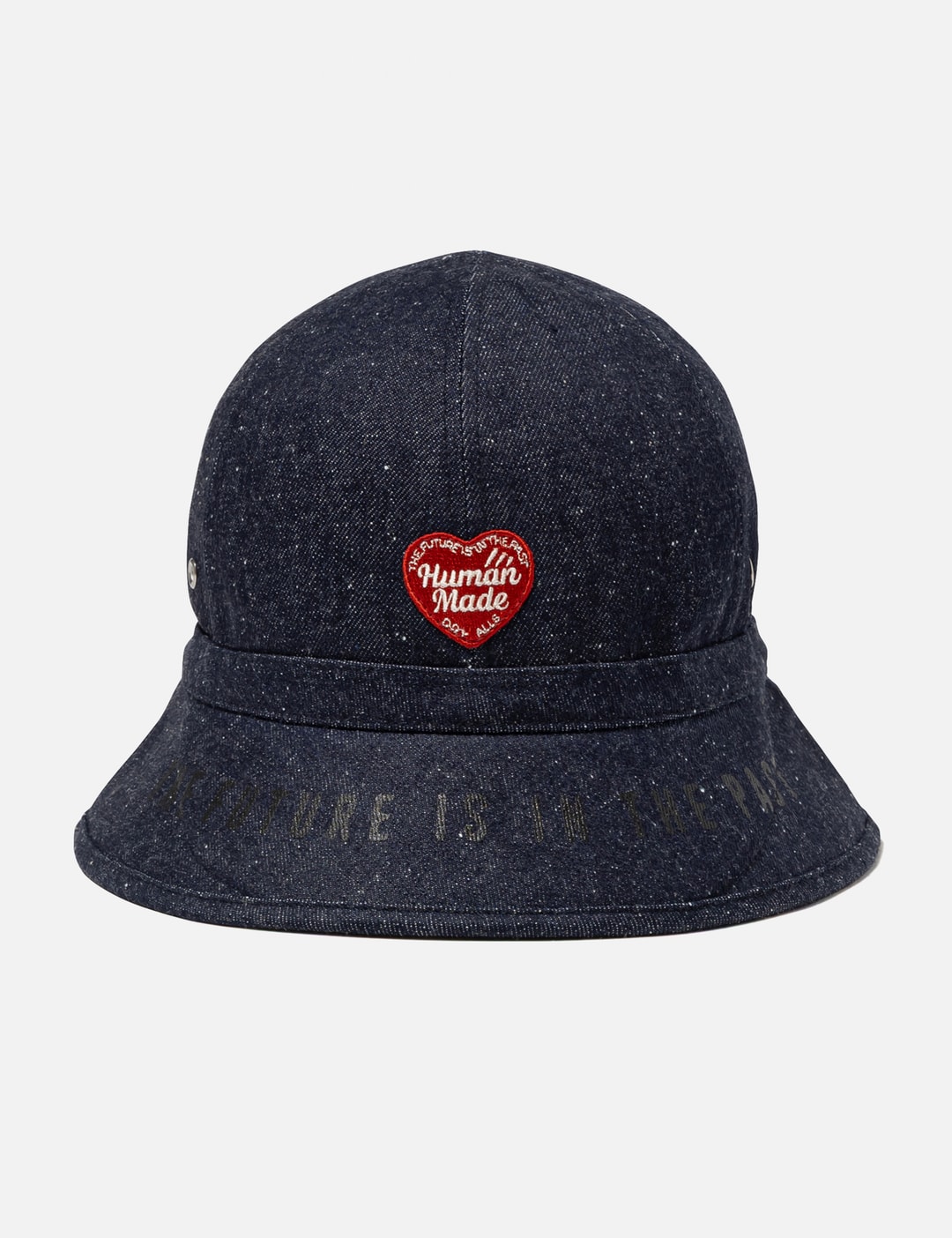Human Made Denim Hat - Iconic selvedge denim round hat with heart patch ...