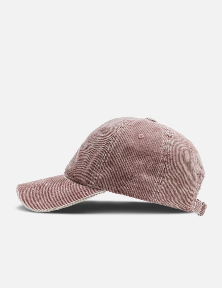 Aly "Aly Logo Pink" Velvet Cap - Pink velvet 6-panel cap with ...