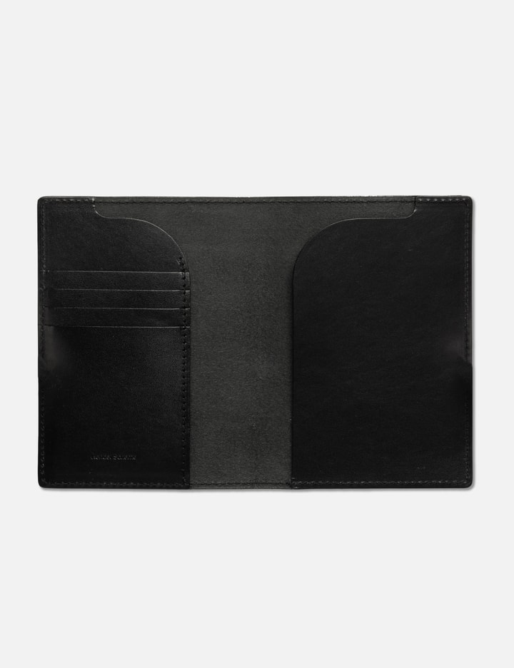 Hender Scheme Passport Case - Black cow leather passport holder, 4 card ...